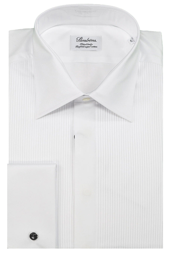 Stenstroms Tuxedo Shirt Fitted Covered Placket – MondoUomo